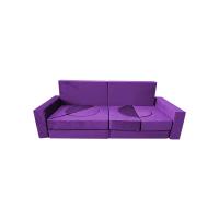 China Various Fun Shapes Waterproof Velvet Fabric Foam Play Couch Set 15KG for sale