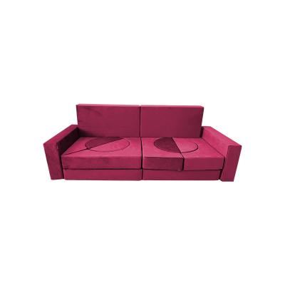 China Polyester Inner Liner 14PCS High Density Foam Foam Play Couch For Playroom for sale