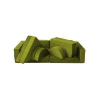 China BETA 14 Pieces Modular Foam Micro Suede Modular Play Sofa Set OEM ODM for sale