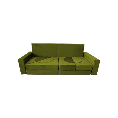 China BETA 14 Pieces Modular Foam Micro Suede Modular Play Sofa Set OEM ODM for sale