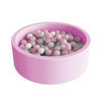 China Inside Diameter 85cm Pink Foam Activity Ball Pit Support OEM ODM for sale