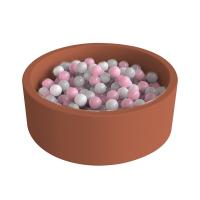 China ‎Machine Wash Shrink-Proof Velvet Round Foam Ball Pits 100x30cm for sale