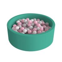 China Lux Velvet Fabric Soft Foam Ball Pits 360° Anti-Rollover Protection for sale