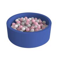 China Eco-Friendly 5cm Small Foam Ball Pits With Removable Velvet Cover for sale