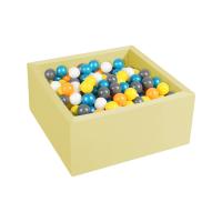 China Skin-Friendly Velvet Square Foam Ball Pits 75*30cm For Toddlers for sale
