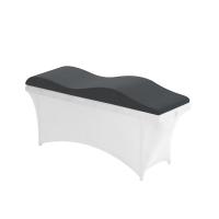 China Beauty Salon Velvet Fabric Lash Bed Topper Memory Foam 180*60*18cm for sale