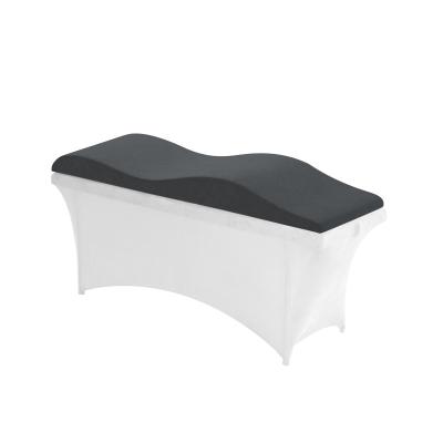 China Beauty Salon Velvet Fabric Lash Bed Topper Memory Foam 180*60*18cm for sale