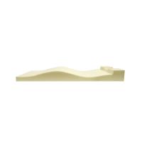 China Customization 80*190cm gel Memory Foam F-shape velvet fabric Slow rebound wave design Beauty Salon eyelash bed Mattress for sale