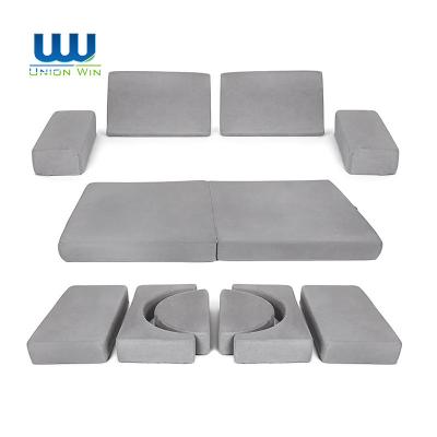 China 10PCS Play Couch Set For Kids And Toddlers Modular Foam Couch for sale