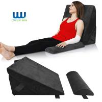 China Elevated 55*30*69cm Wedge Foam Pillow With Headrest Large Back Cushion for sale