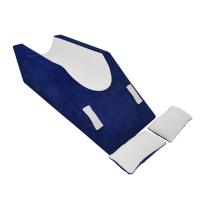 China Velvet Fabric Wedge Foam Pillow Leg Elevator Cushion With Washable Cover for sale