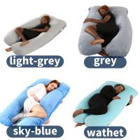 China U Shaped 140*70cm Pregnancy Body Pillow 100% Polyester Fiber Filling for sale