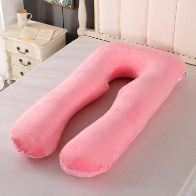 China U Shaped 140*70cm Pregnancy Body Pillow 100% Polyester Fiber Filling for sale