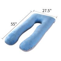 China Thickness 6inch Pregnancy Sleeping Pillow Crystal Velvet Fabric for sale