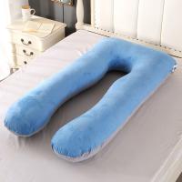 China Thickness 6inch Pregnancy Sleeping Pillow Crystal Velvet Fabric for sale