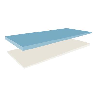 China Biopreferred Dual Layer Memory Foam Mattress Topper For Pressure Relief for sale