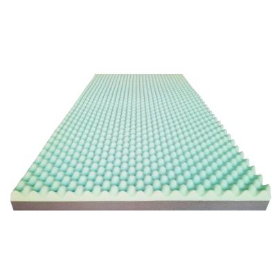 China 4 Inch Egg Crate Infused And Charcoal Memory Foam Topper Double Layer for sale