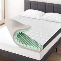 China 4 Inch Egg Crate Infused And Charcoal Memory Foam Topper Double Layer for sale