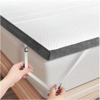 China 4 Inch Egg Crate Infused And Charcoal Memory Foam Topper Double Layer for sale