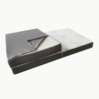 China Tri Fold Design Charcoal Foam Mattress With Bamboo Fiber Fabric for sale