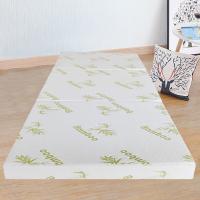 China Tri Fold Design Charcoal Foam Mattress With Bamboo Fiber Fabric for sale
