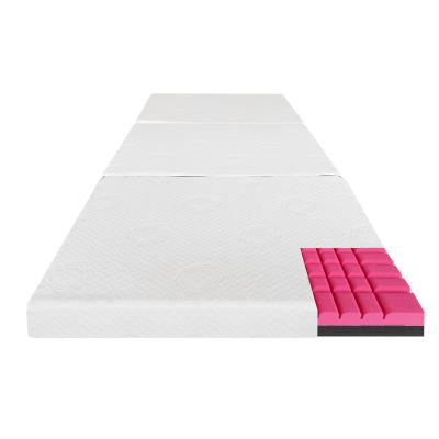 China 6cm 7.5cm 10cm Double Layer Memory Foam Mattress Pad Ergonomic Cutting for sale