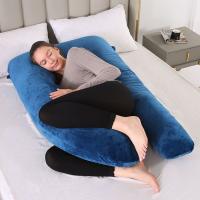 China 100% Polyester Fiber U Shaped Body Pillow For Pregnant Woman for sale