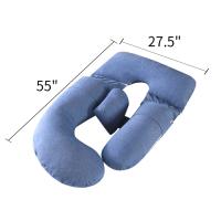 China Full Body Motherhood Maternity Pregnancy Pillow With Removable Cover for sale