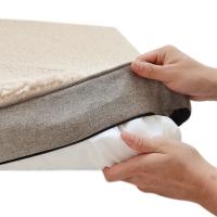China Orthopedic Egg Crate Foam Dog Bed With Removable Washable Cover for sale