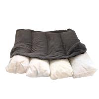 China Deluxe Plush Dog Crate Bed Anti Slip Bottom Pet Sleeping Mattress for sale