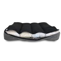 China Deluxe Plush Dog Crate Bed Anti Slip Bottom Pet Sleeping Mattress for sale