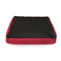 China Orthopedic Support Nest shape Washable Dog Bed red Cozy Plush for sale