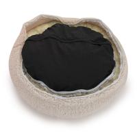 China Luxury Plush Calming Donut Washable Dog Bed Support Better Sleep for sale