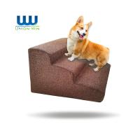 China Customize Non Slip Pet Steps dog stairs for bed With Removable Cover for sale