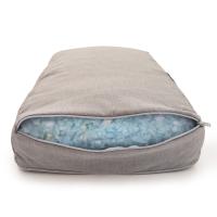 China Orthopedic Foam Linen Polyester Washable Dog Bed Super Thick for sale