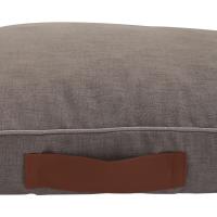 China Orthopedic Foam Linen Polyester Washable Dog Bed Super Thick for sale