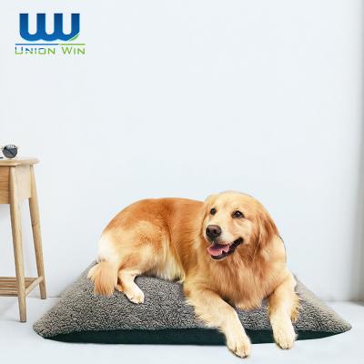 China Option Linen Faux Fur Orthopedic Washable Dog Bed Different Size for sale