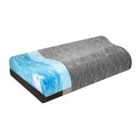 China Memory Foam Double Layer Pillow Contour Breathable Bamboo Charcoal for sale