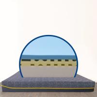 China Compression Full Size Roll Up Memory Foam Mattress For 5 Star Hotel for sale