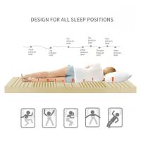 China Full Size 7 Zone Memory Foam Bed Mattress With Washable Removal Cover for sale