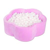 China Flower Shaped Toddlers Foam Ball Pits With Soft Washable Cover for sale