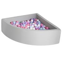 China Thickness 5cm Fan Shape Foam Play Ball Pit For Toddlers Kids for sale