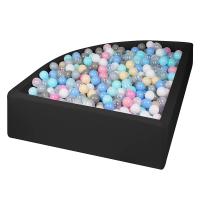 China Thickness 5cm Fan Shape Foam Play Ball Pit For Toddlers Kids for sale