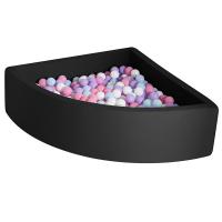 China Thickness 5cm Fan Shape Foam Play Ball Pit For Toddlers Kids for sale