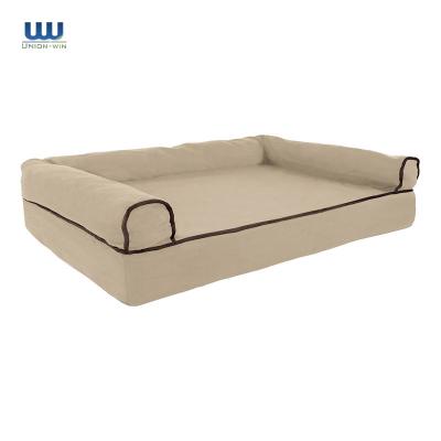 China Comfortable Luxury Orthopedic Memory Foam Washable Dog Bed Sofa Couch for sale