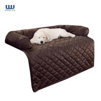 China Dogs Cats Pet Sleeping Mat Filled 3 Sided Bolster Soft Plush Fabric for sale