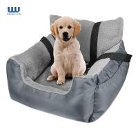 China Customized Warm Soft Pet Car Seat Car Dog Bed With Storage Pocket for sale