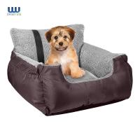 China Customized Warm Soft Pet Car Seat Car Dog Bed With Storage Pocket for sale