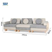 China Wooden Frame Multi Functional Sectional Sofa Couch Furniture 3 Seats for sale