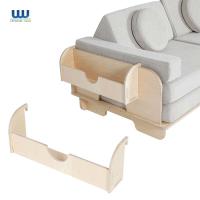 China Sectional Play Couch Sofa BookStore Wooden Fit 12 Large Books for sale